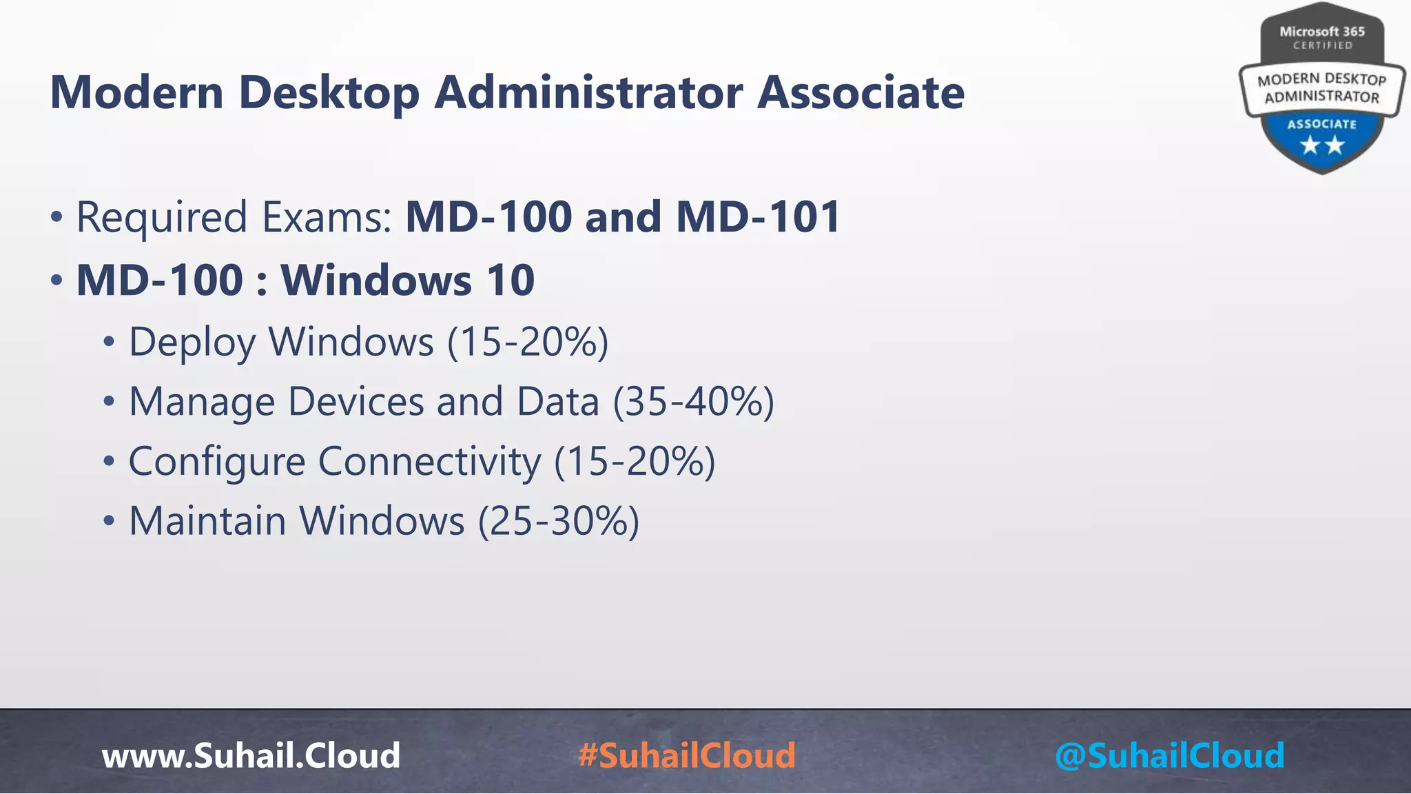Path to Microsoft 365 Enterprise Administrator | PPT