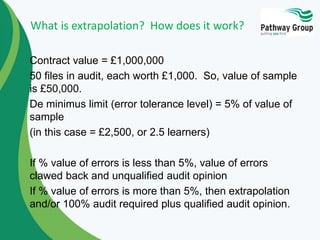 Pathway: funding and audit for assessors | PPT