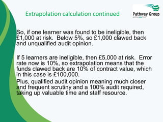 Pathway: funding and audit for assessors | PPT