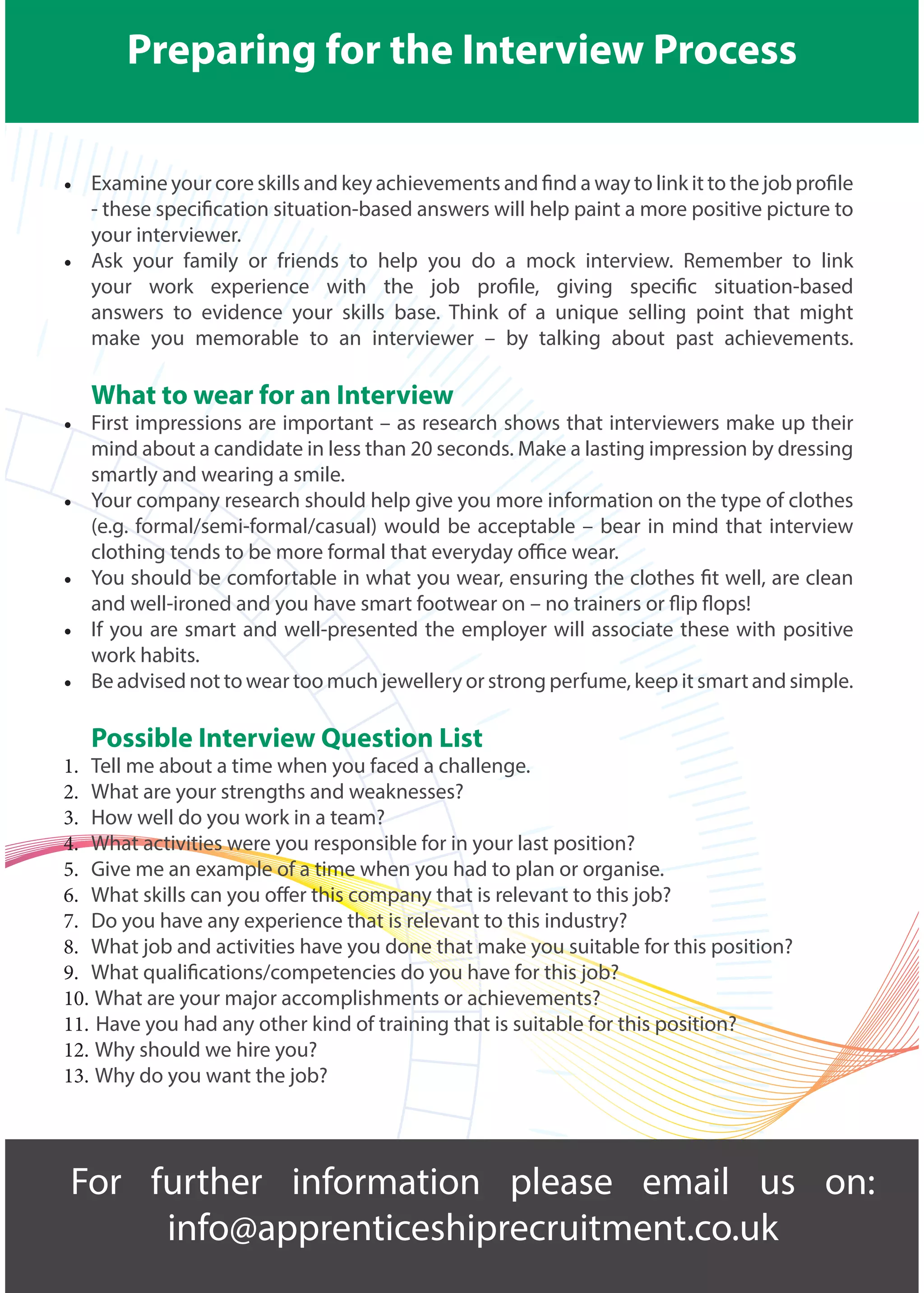 Preparing for your interview by Apprenticeship Recruitment, Birmingham ...