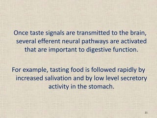 Pathway for taste sensation | PPTX