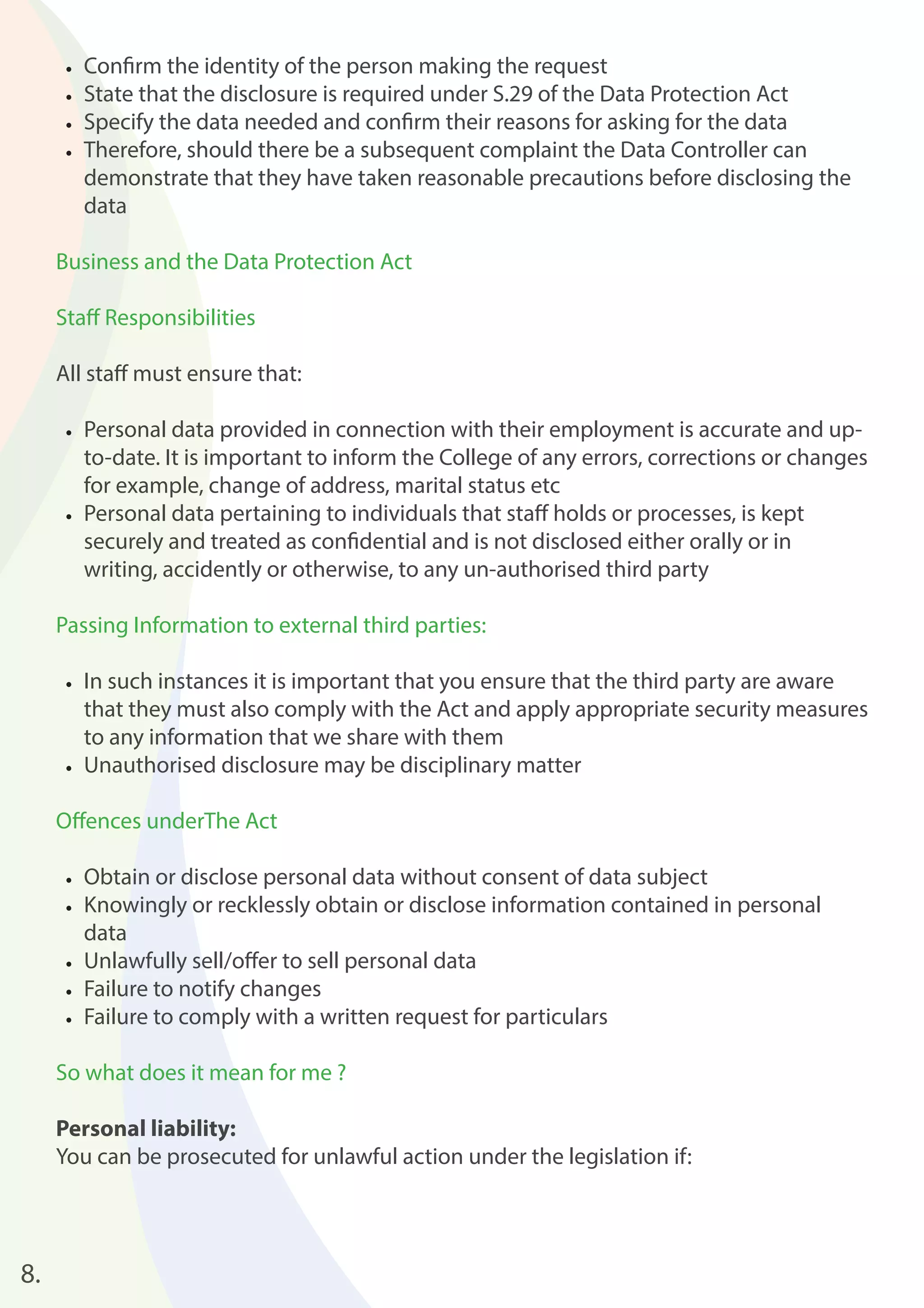 Data Protection Act 1998 (amended 2000) | PDF