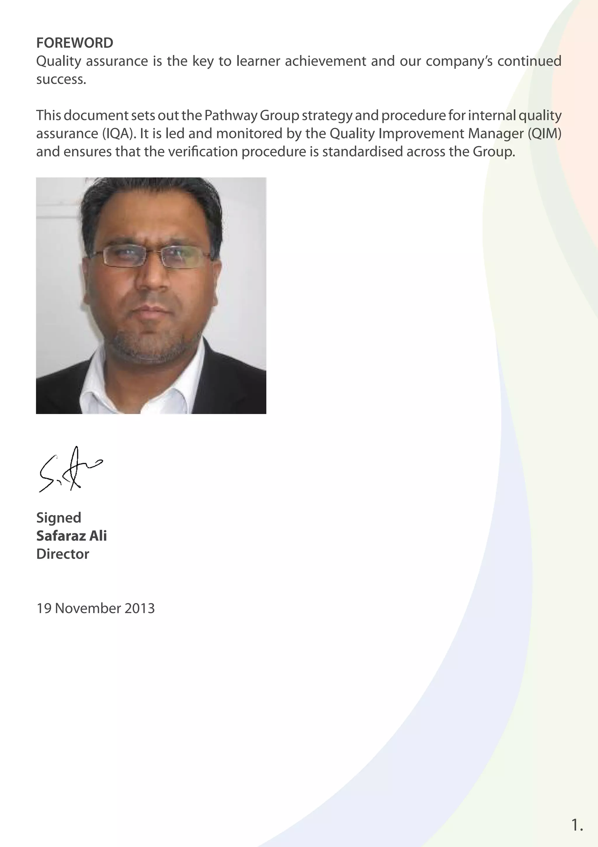 Pathway Group Internal Quality Assurance Strategy | PDF