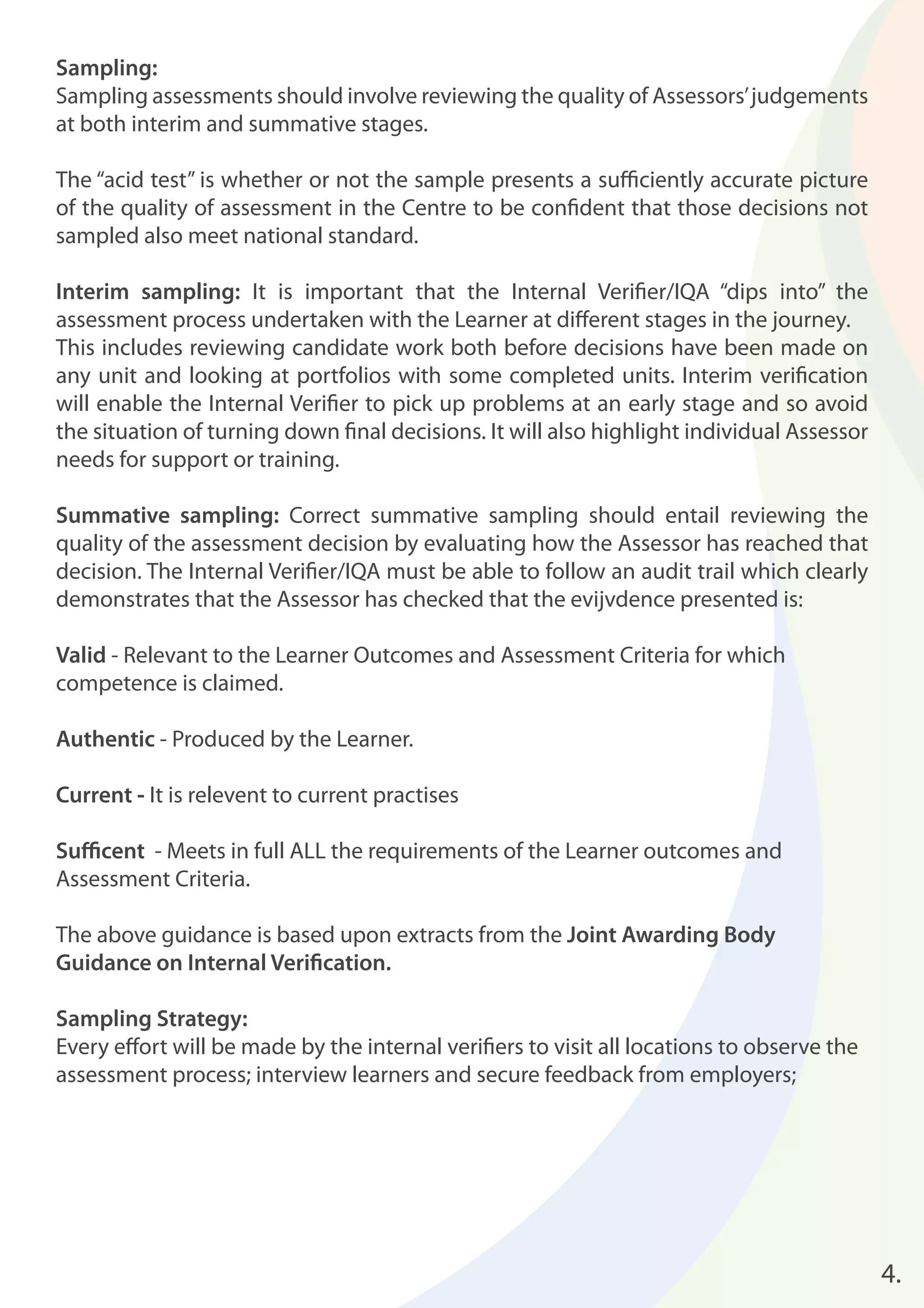 Pathway Group Internal Quality Assurance Strategy | PDF