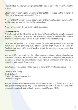 Pathway Group Internal Quality Assurance Strategy | PDF