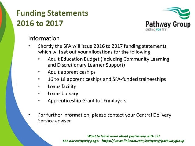 Pathway Group: Apprenticeship Provider Updates | PPT
