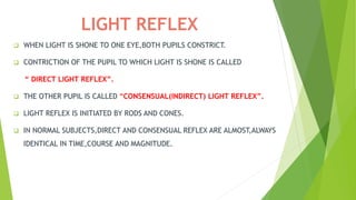 PATHWAY OF LIGHT REFLEX AND NEAR REFLEX.pptx