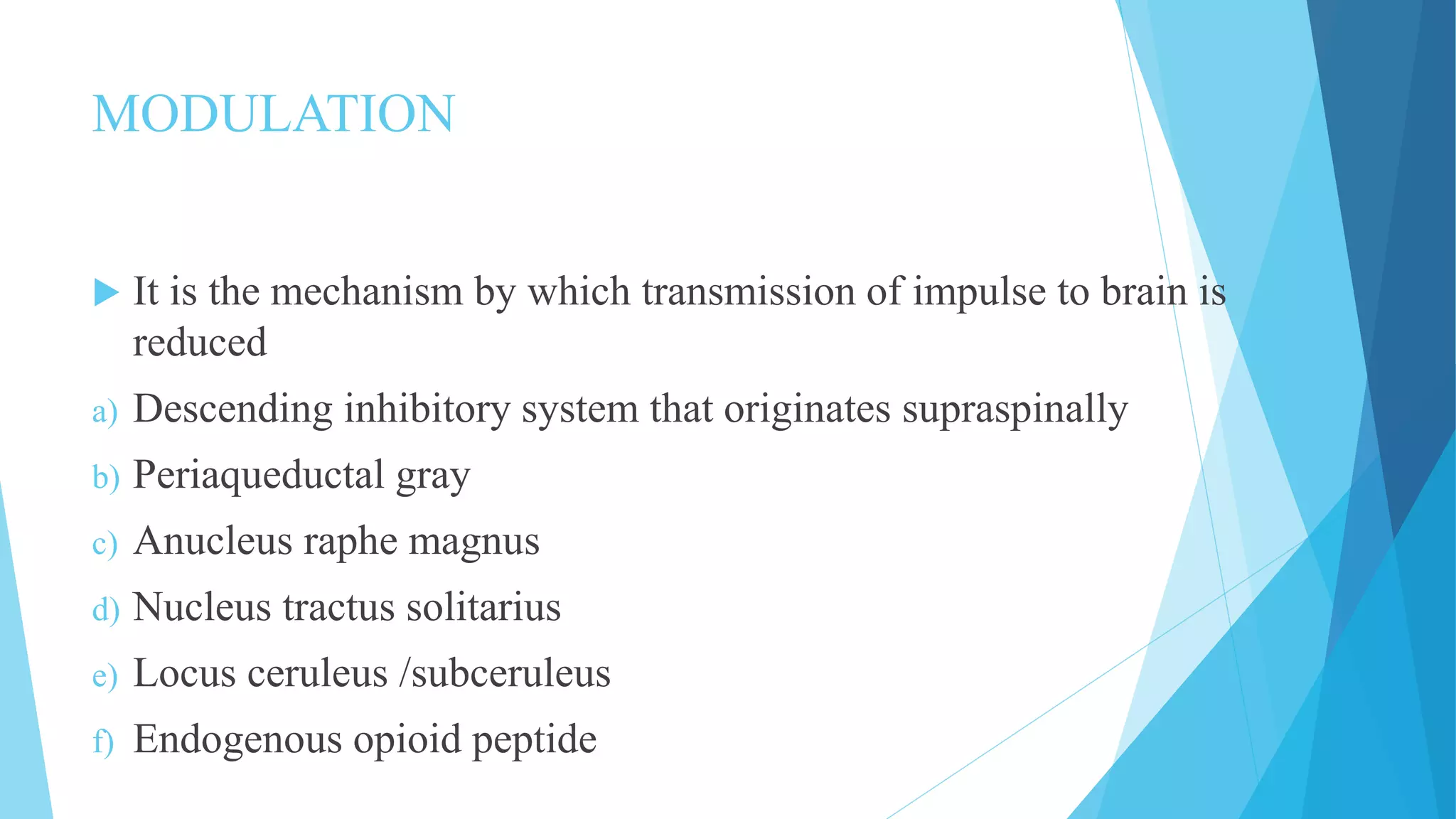 Pathway , physiology , perception of pain | PPTX