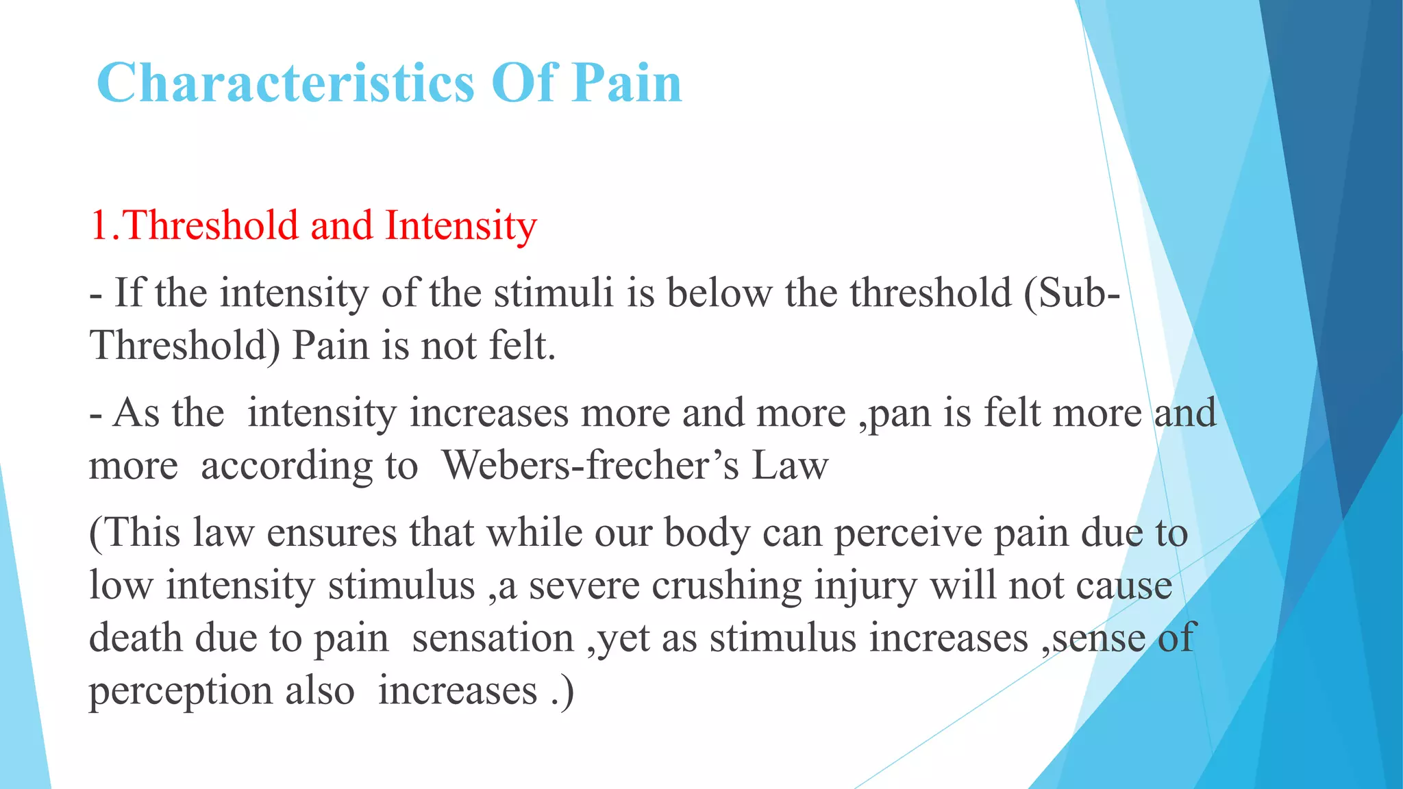 Pathway , physiology , perception of pain | PPTX