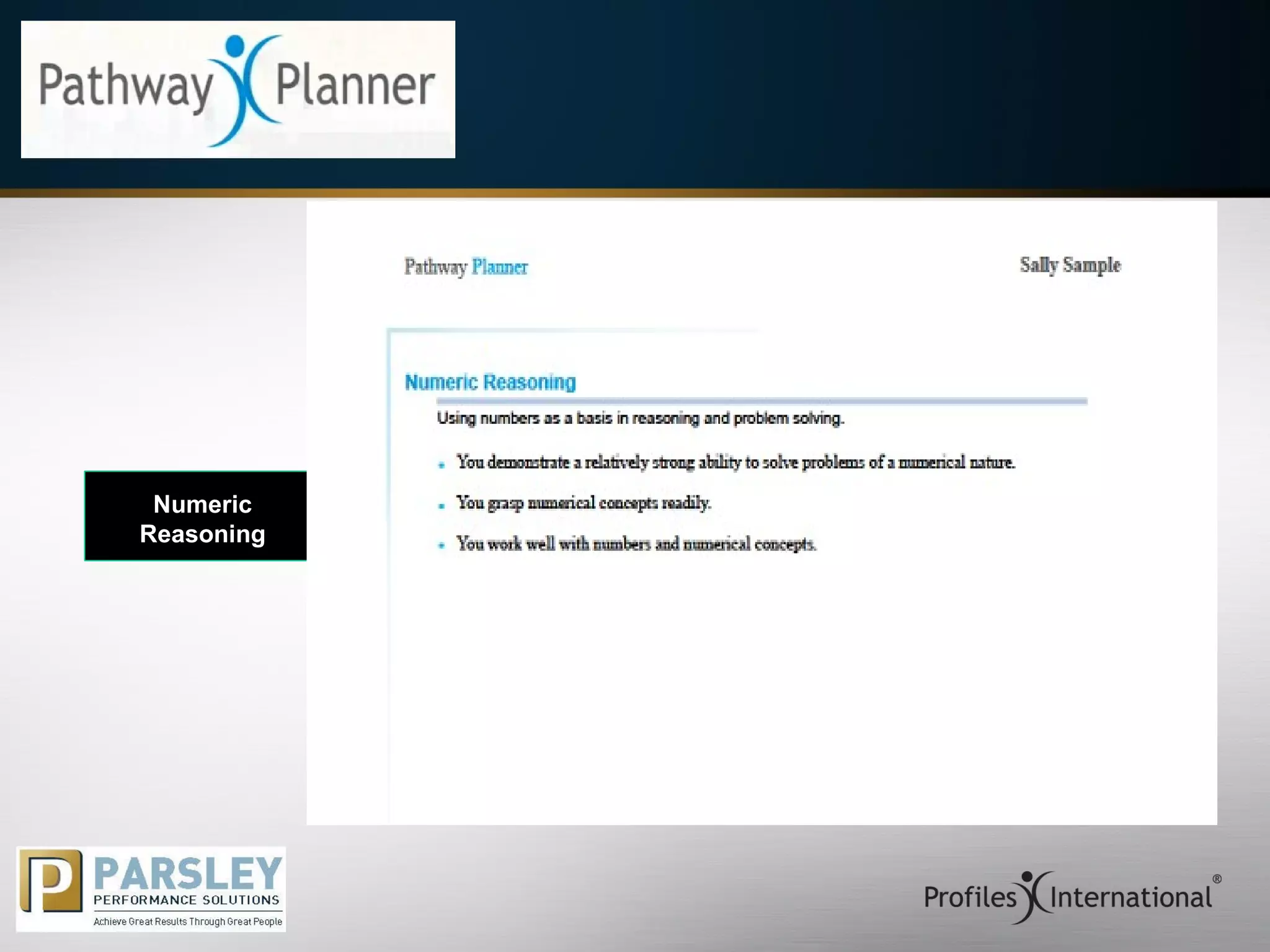 Pathway planner from profiles international | PPT