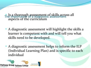Pathway pp initial assessments | PPT | Educational Assessment | Education
