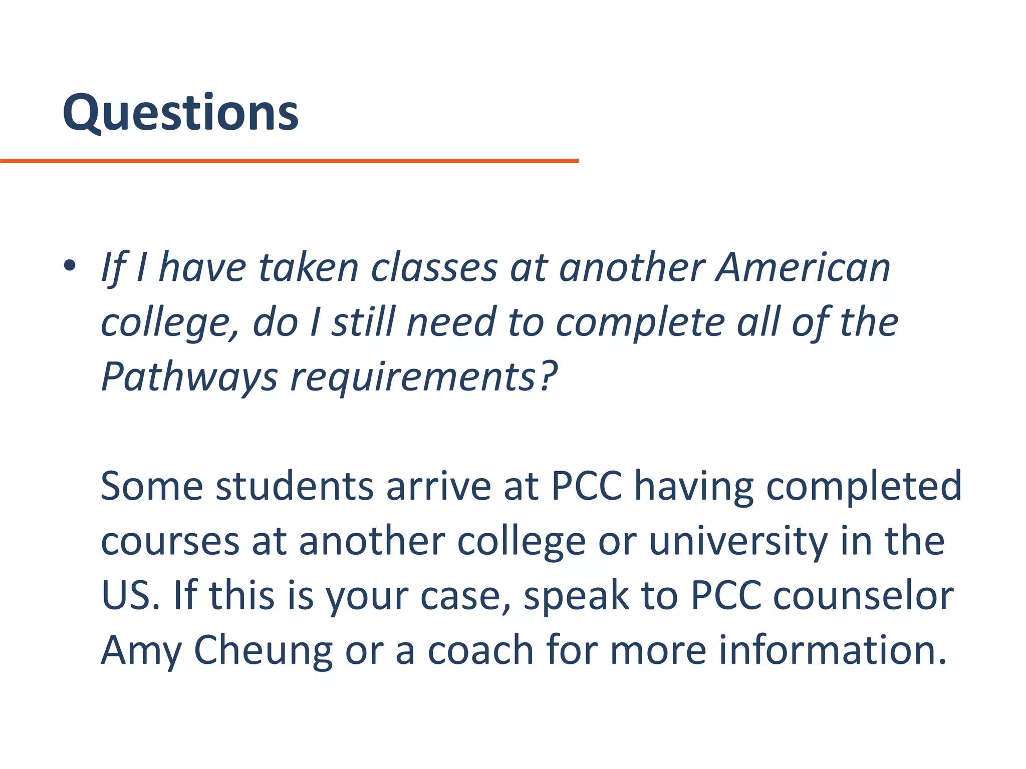 PCC Pathways | PPTX