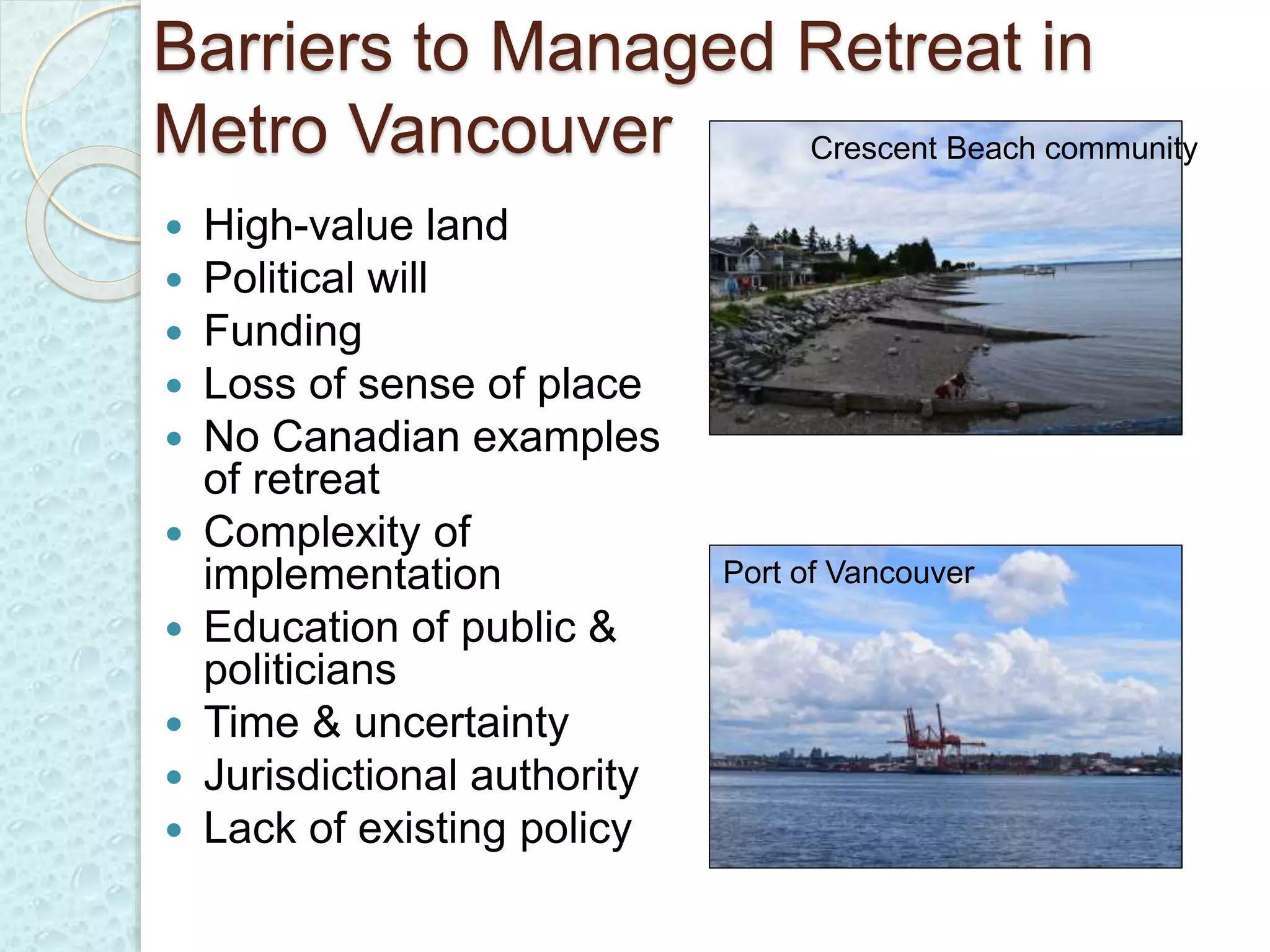 Pathways for Coastal Adaptation in Metro Vancouver, Alexandra Heather ...