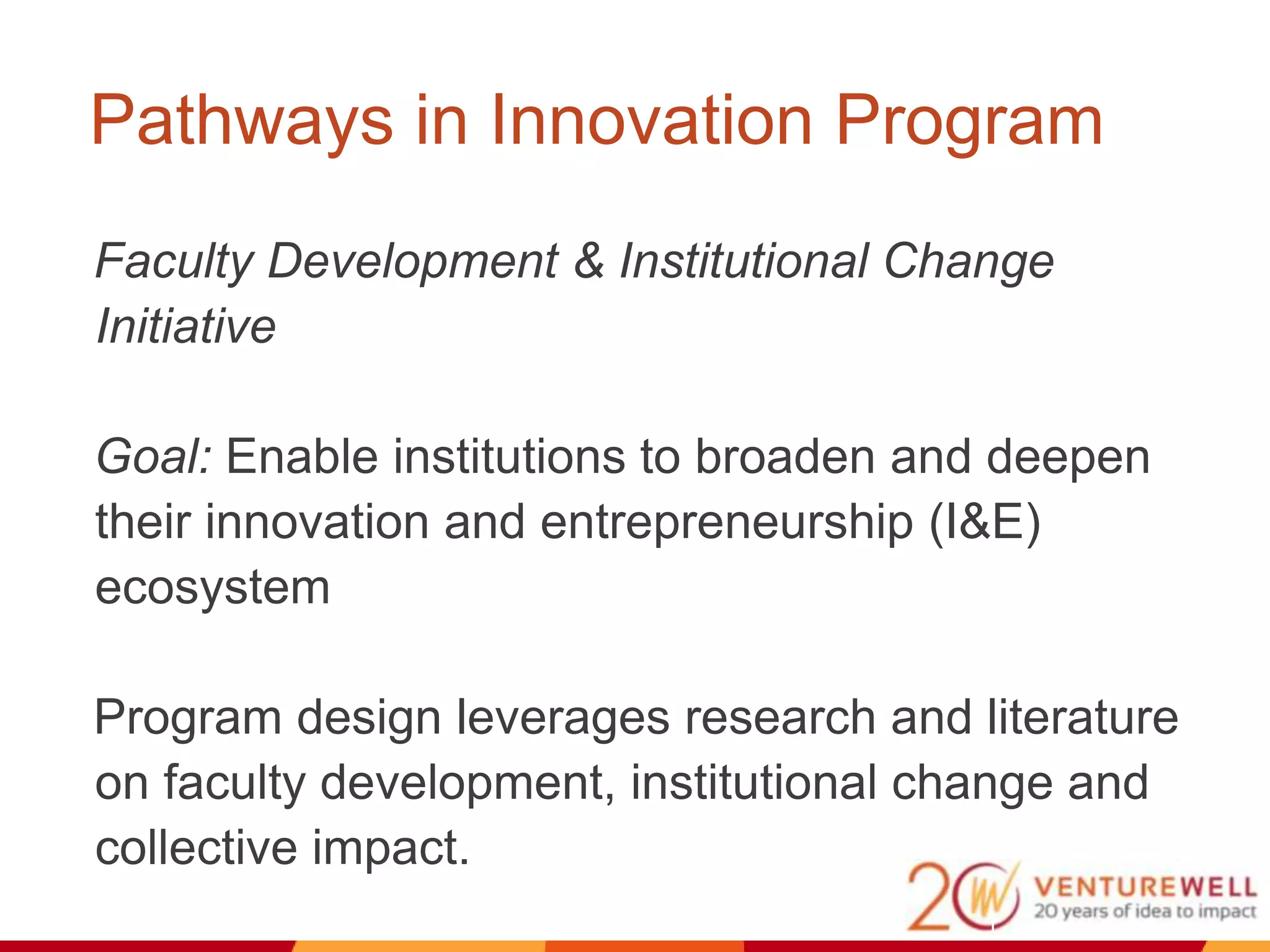 Pathways In Innovation Overview | PPTX