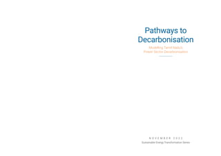 PATHWAYS TO DECARBONISATION – MODELLING TAMIL NADU’S POWER SECTOR ...