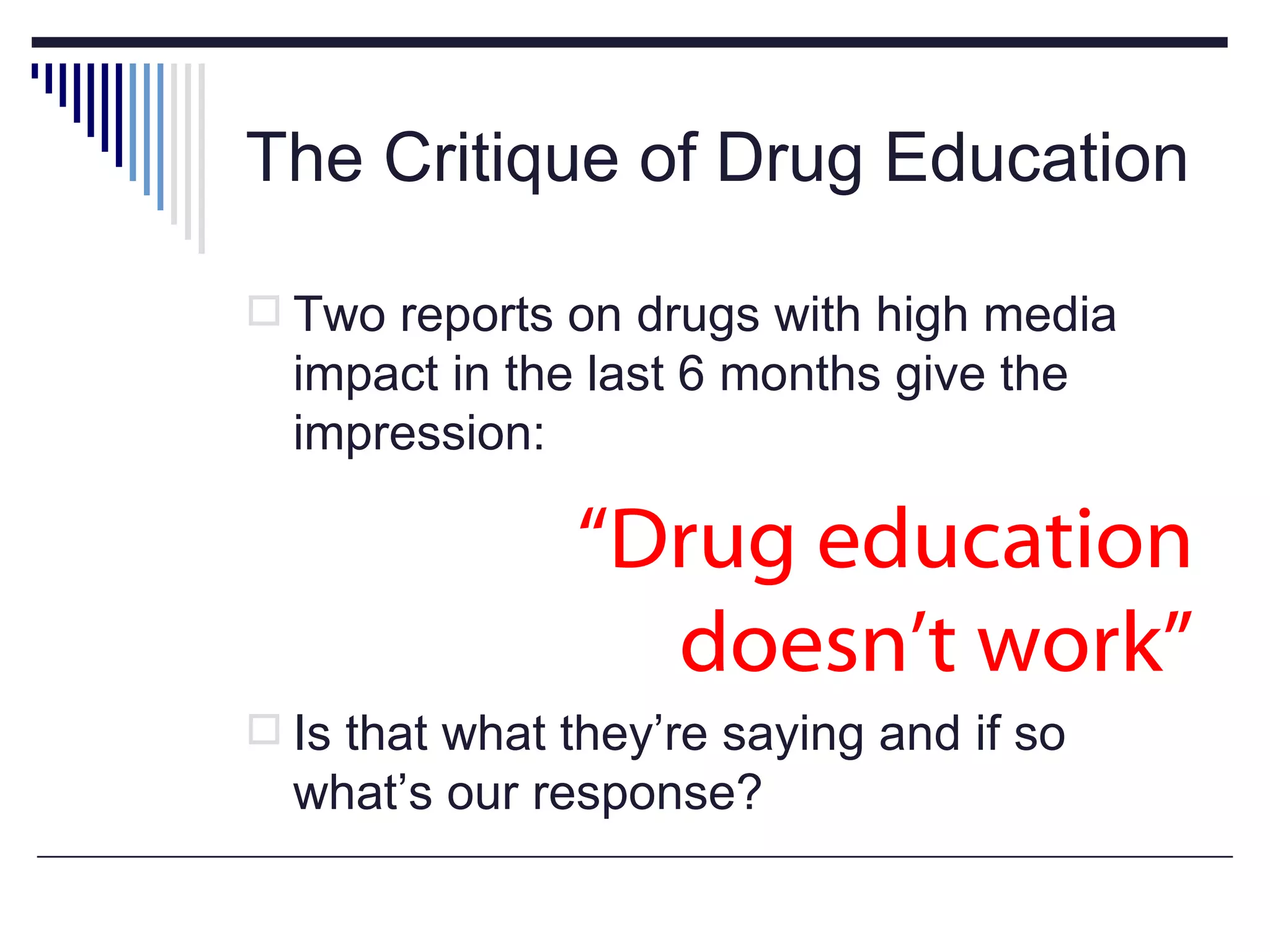 Pathways to Problems and Drugs - facing facts | PPT