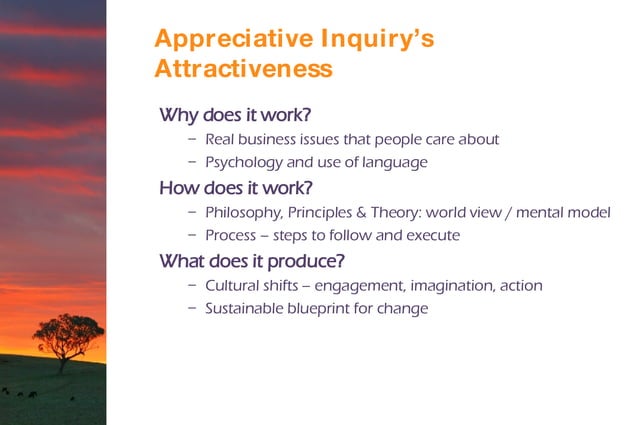 Appreciative Inquiry and Strength-Based Systems | PPT