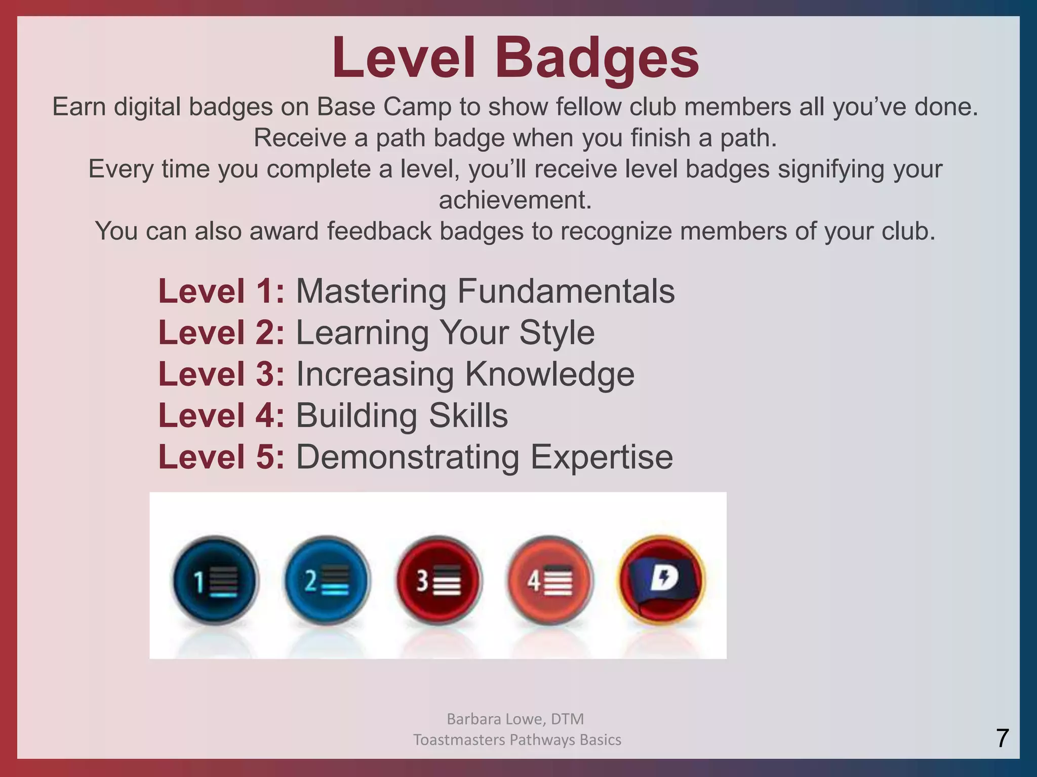 Toastmasters Pathways Basics | PPTX