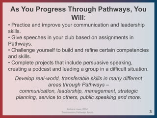 Toastmasters Pathways Basics | PPTX