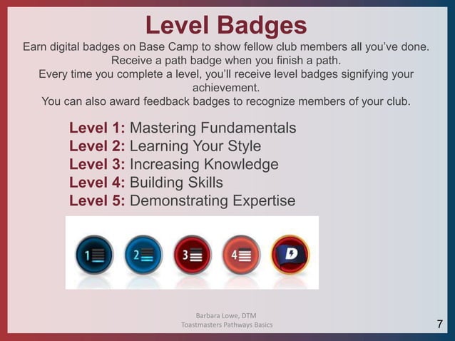 Toastmasters Pathways Basics | PPTX