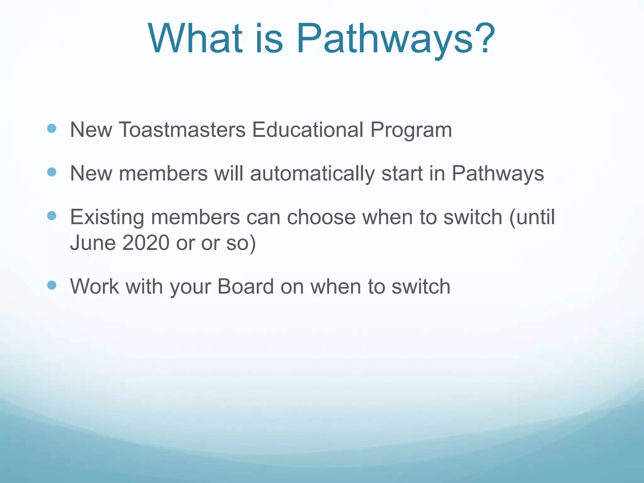 Pathways intro january 2018 | PPT