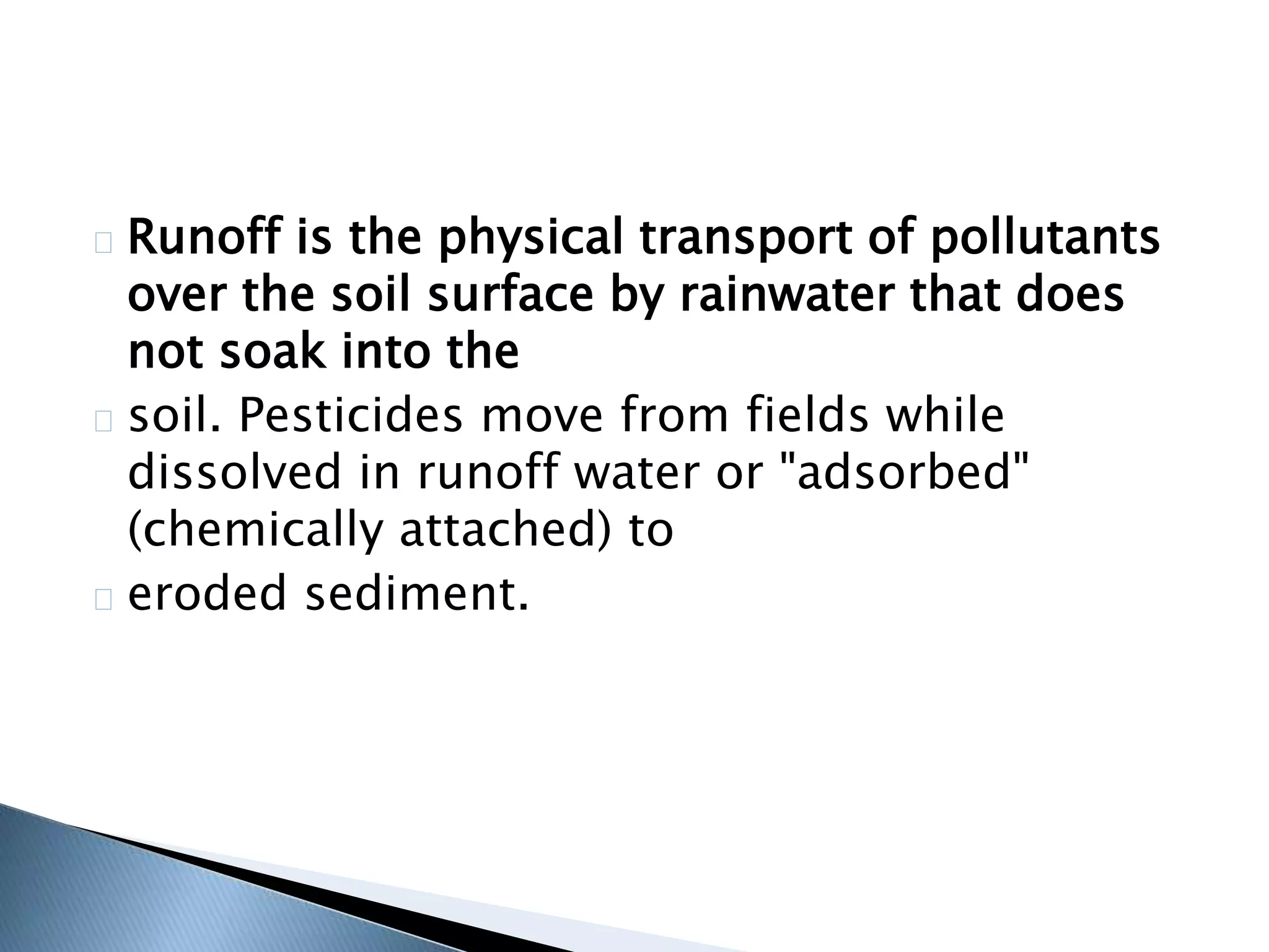 Pathways of pesticide loss | PPTX