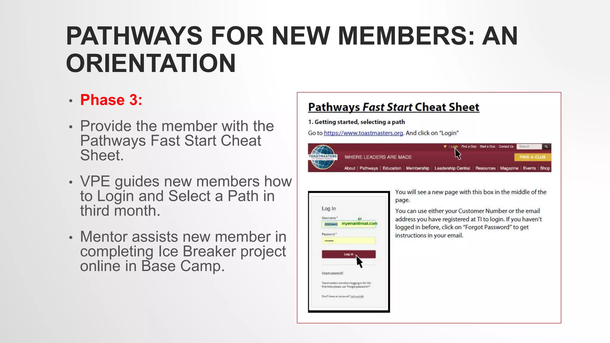 Pathways orientation for new members | PPTX