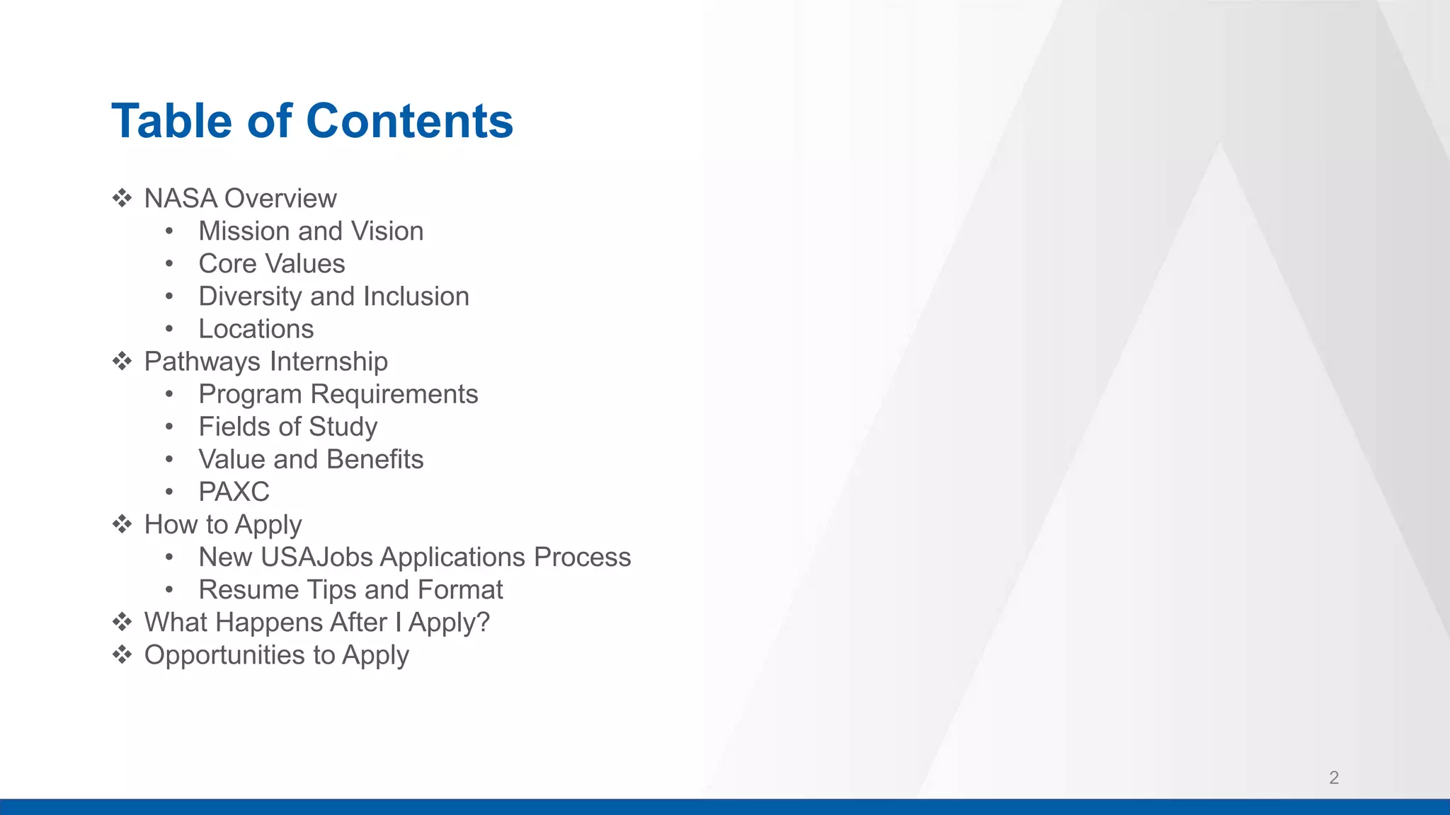 NASA Pathways Overview | PPTX