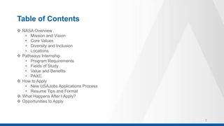 NASA Pathways Overview | PPTX