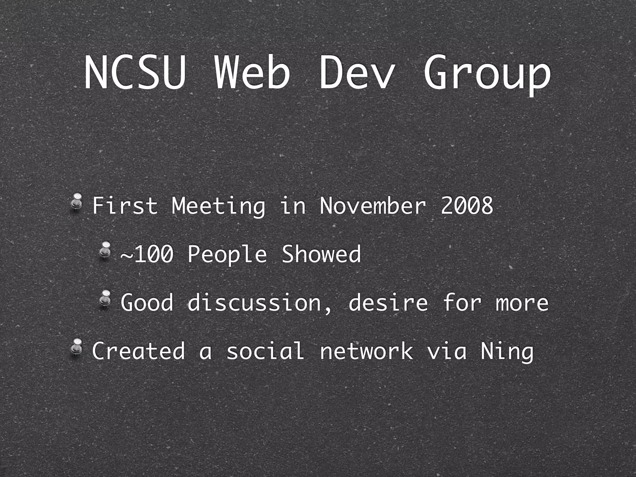 Pathways Project on NCSU Web Dev | PPT
