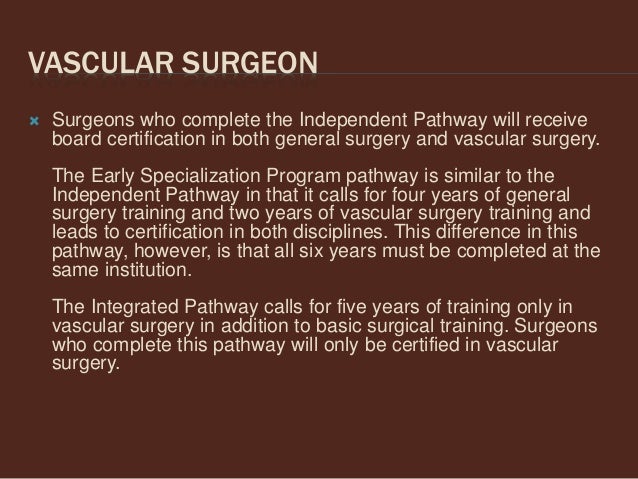 Pathways to Certification as a Vascular Surgeon