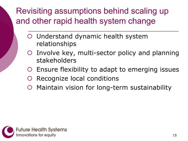 Pathways to scaling up health services Peters and Paina | PPT