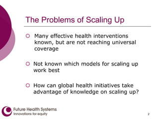 Pathways to scaling up health services Peters and Paina | PPT