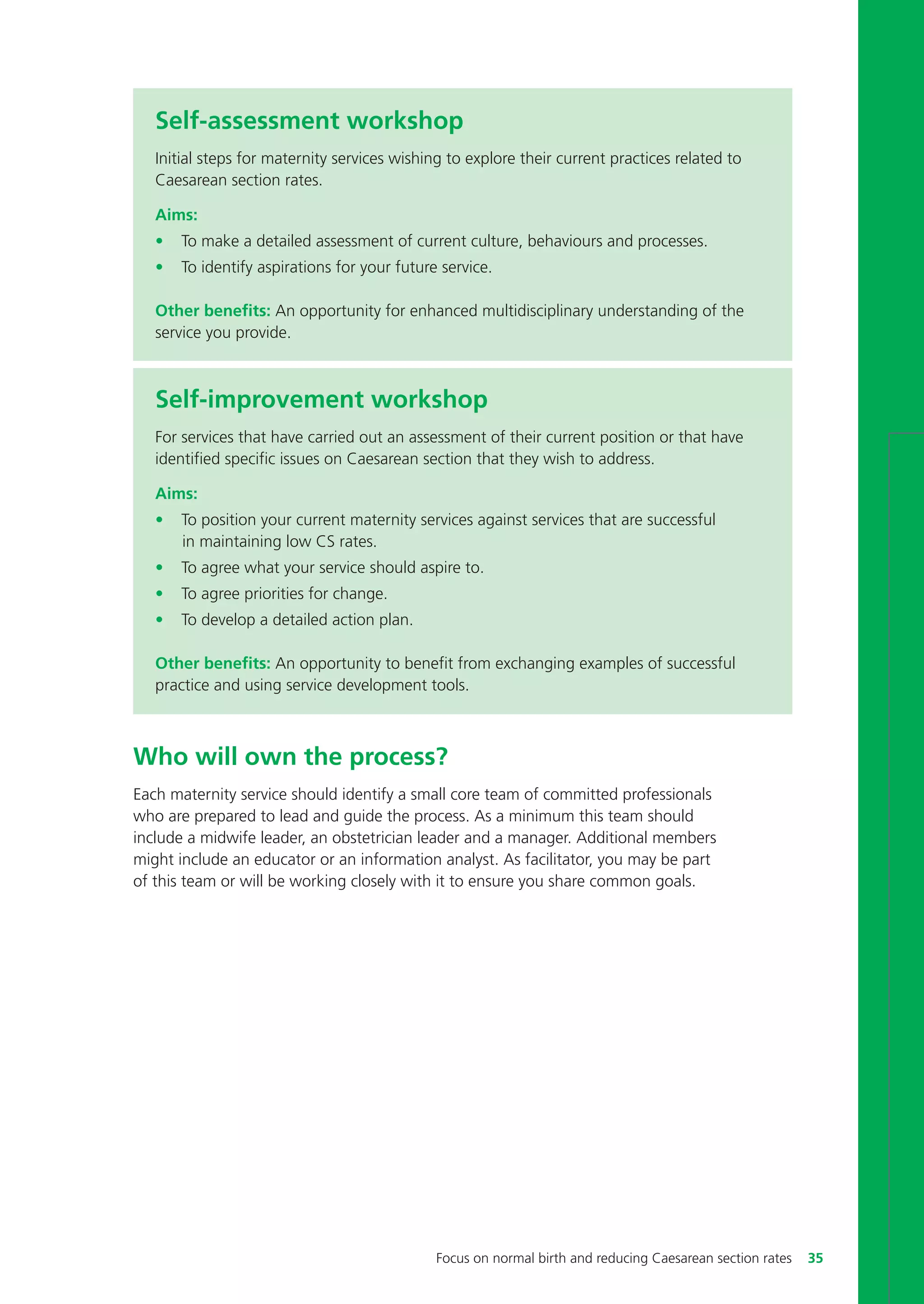 Pathways to success focus on normal birth | PDF