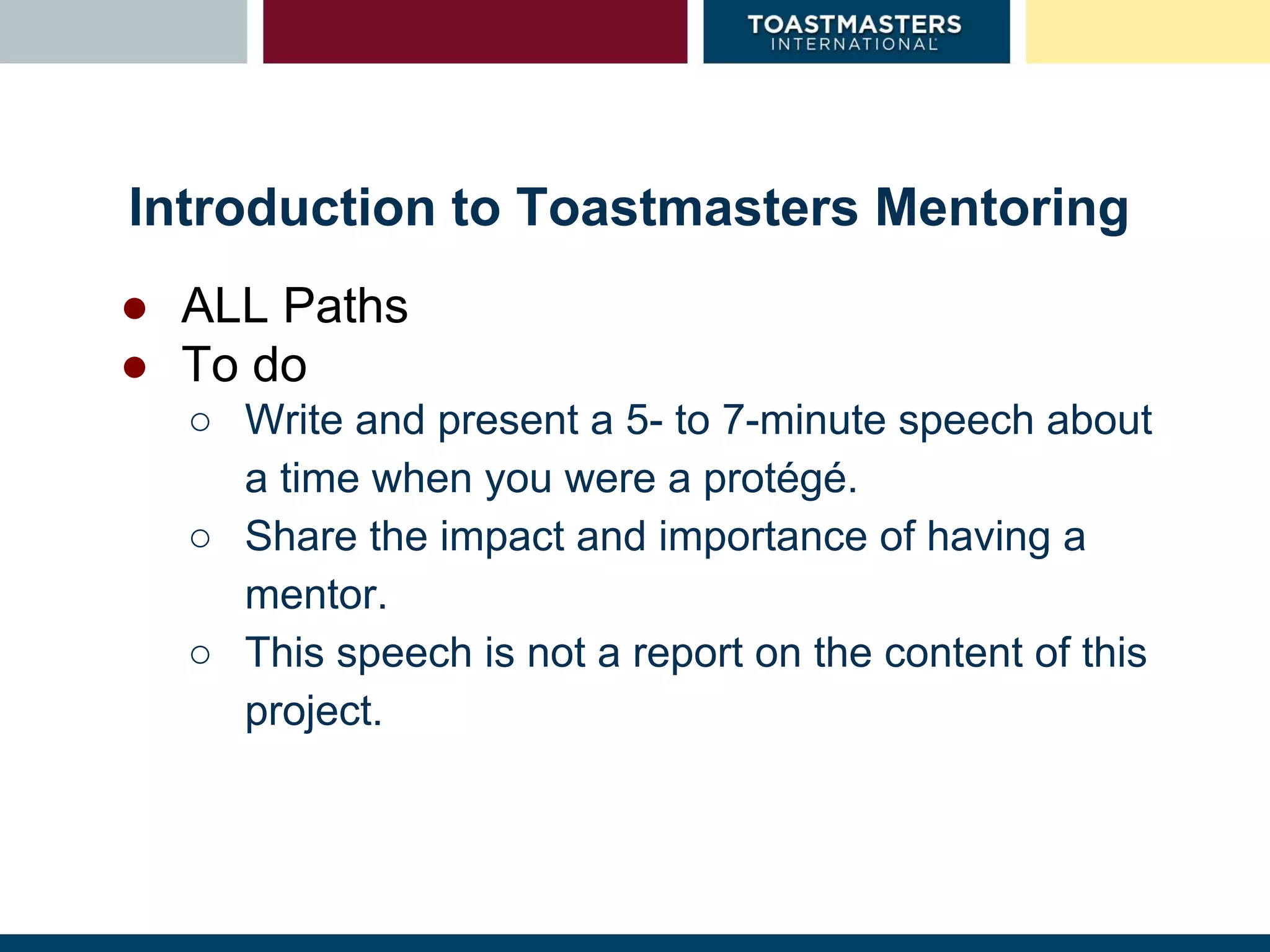 Toastmasters Pathways VSS for BCMs 6 | PDF | Educational Assessment | Education