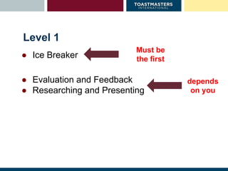 Toastmasters Pathways VSS for BCMs 6 | PDF | Educational Assessment ...