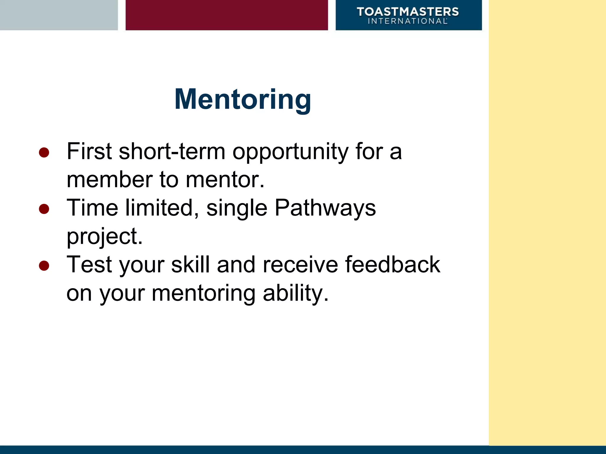 Toastmasters Pathways VSS for BCMs 7 | PDF
