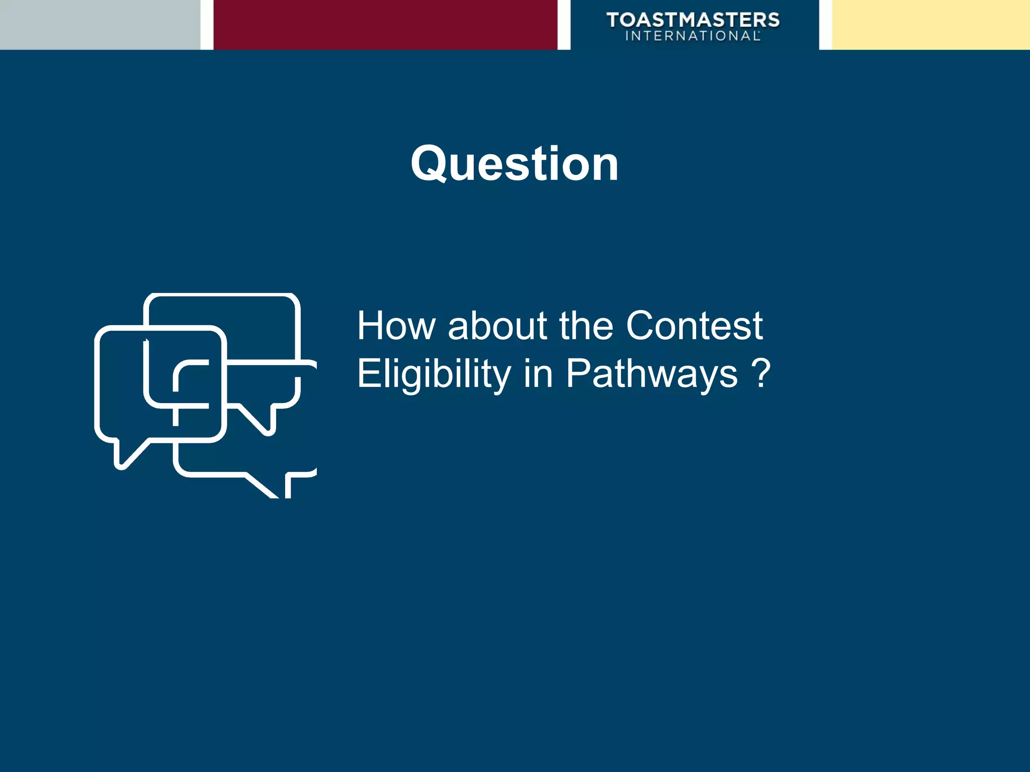 Toastmasters Pathways VSS for BCMs 8 | PDF