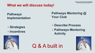 Pathways @ your club | PPTX | Business | Business and Finance