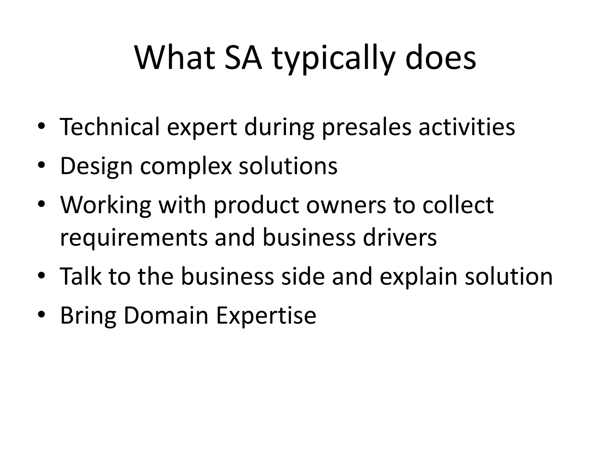 Pathway to solution architect | PPT