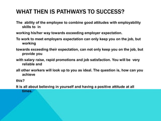 Pathway to success in the workplace color flow | PPT