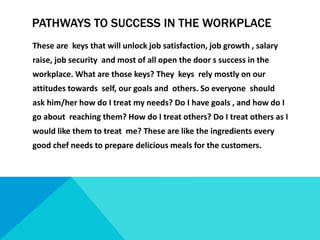 Pathway to success in the workplace color flow | PPT