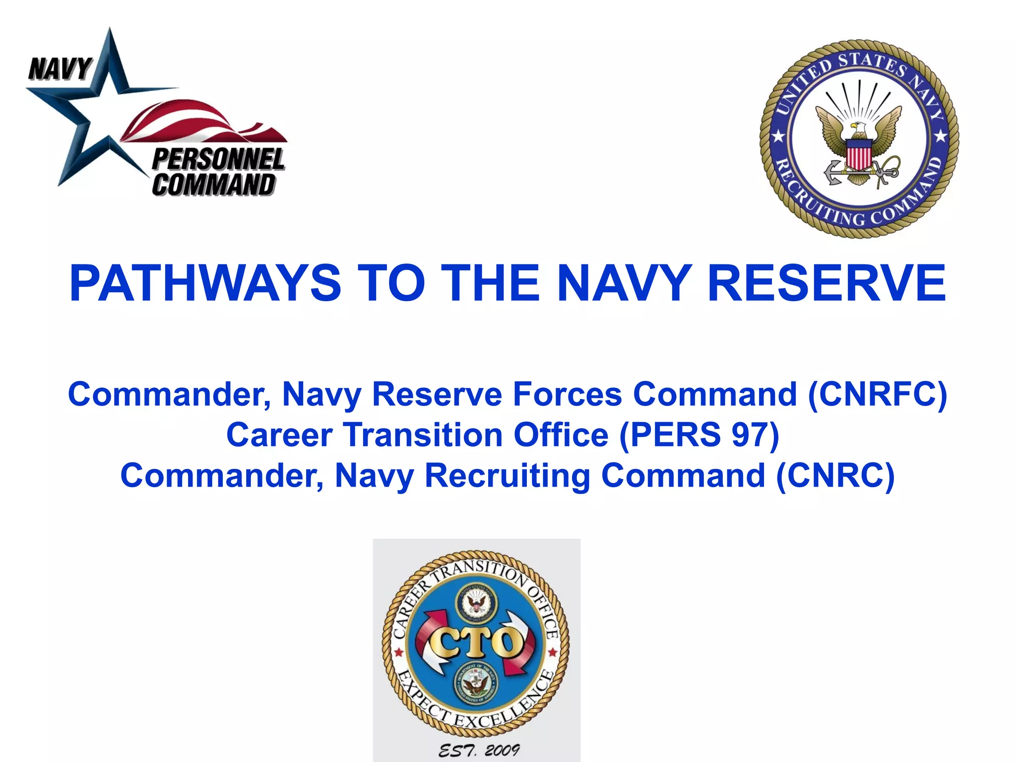Pathway to the navy reserves | PPT