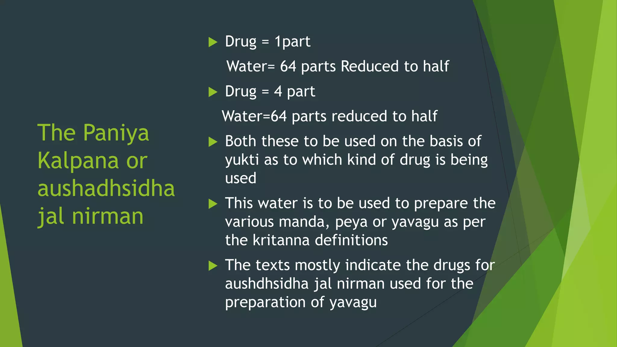 An insight into the applications of Pathya Kalpana | PPTX