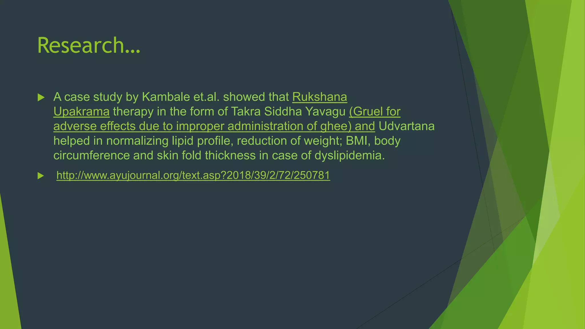 An insight into the applications of Pathya Kalpana | PPTX