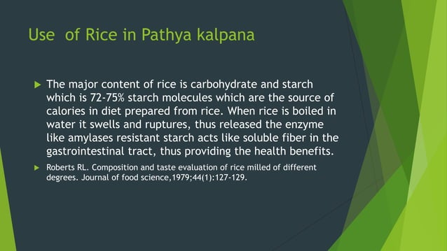 An insight into the applications of Pathya Kalpana | PPTX