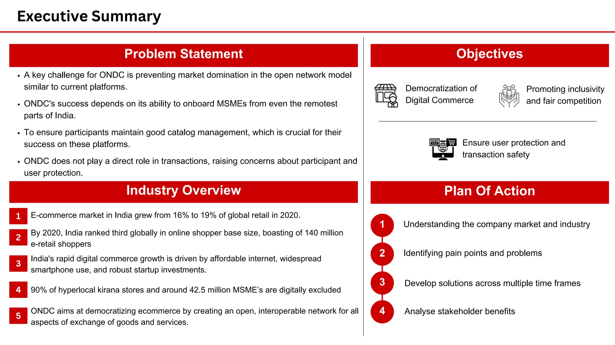 ONDC ( Sustainathon - A case study competition submission) | PPT