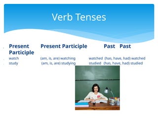 participle verbs for english grammar english | PPT