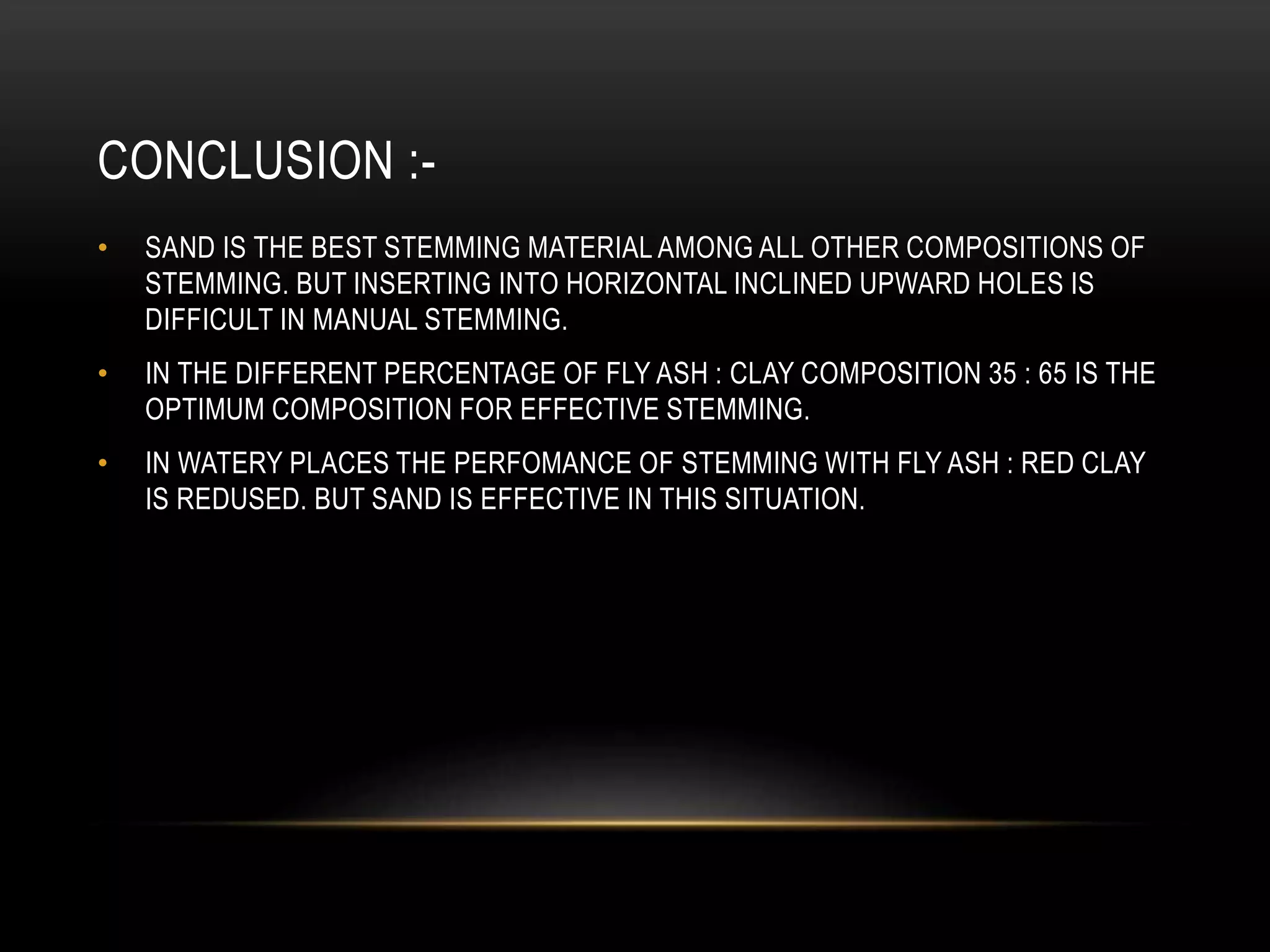 ROLE OF STEMMING IN OPEN CAST MINE | PPTX