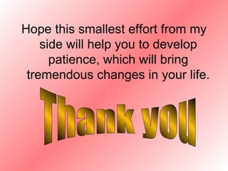 Patience | PPT